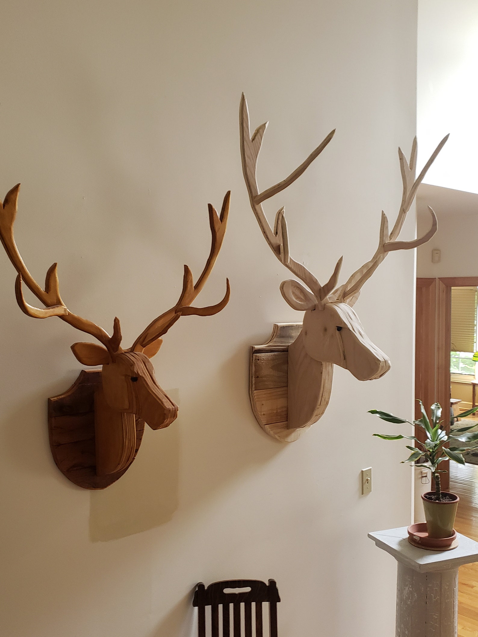 Deer/buck Head XL - Wall Mounted - Etsy