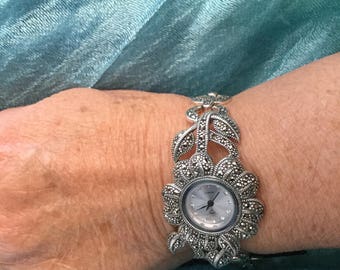 Marcasite watch | Etsy