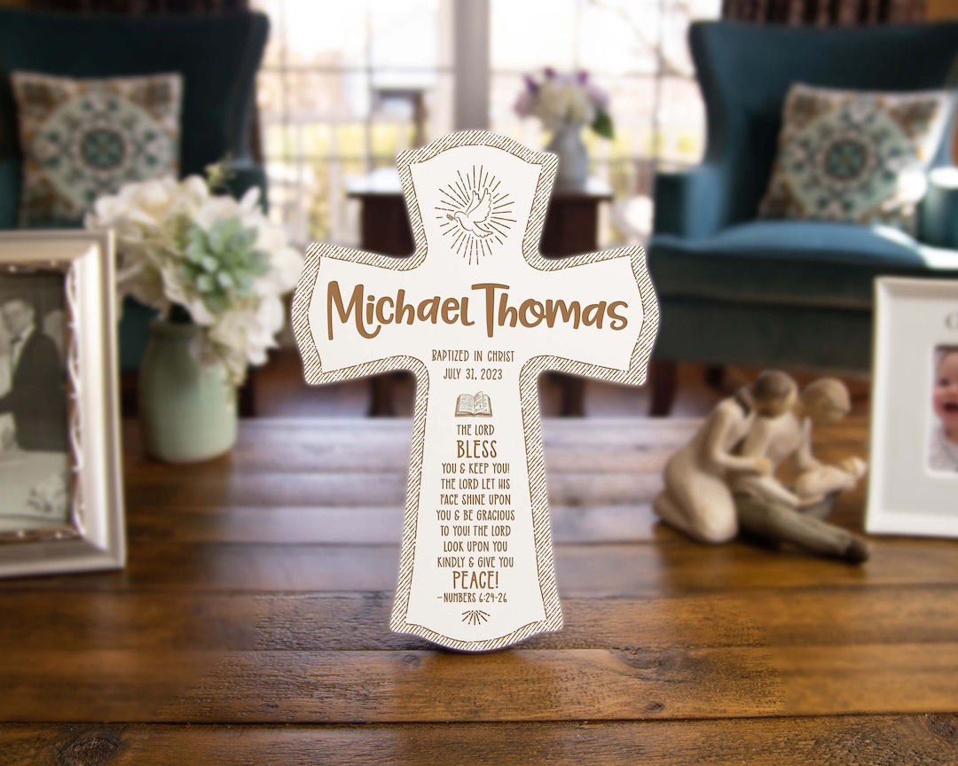 Personalized Baptism Gift Baptism Cross for Boys or Girls - Etsy