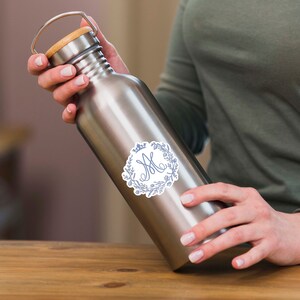 Auspice Maria Sticker - Virgin Mary Monogram - Ave Maria Catholic Vinyl ...