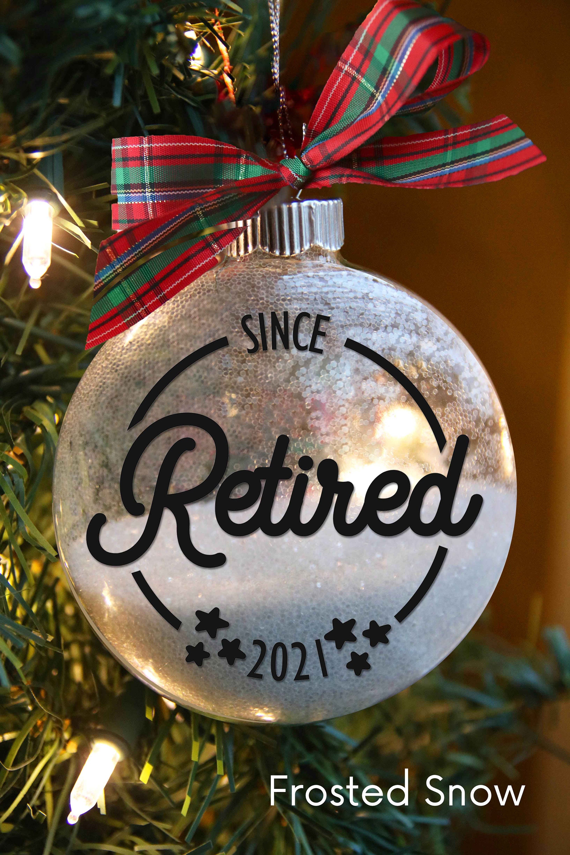 Retirement Christmas Ornament 2023 Personalized Retired Gift - Etsy