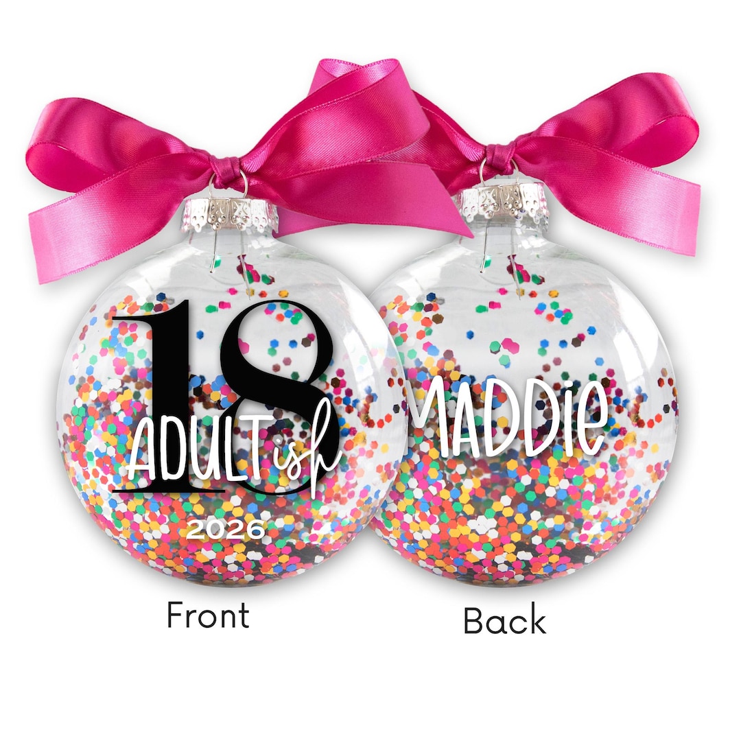 18th Birthday Ornament: Personalized 18 Birthday Gift for Girls or Boys ...