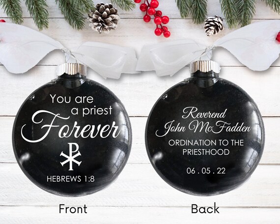 Personalized Catholic Priest Christmas Ornament Priestly - Etsy