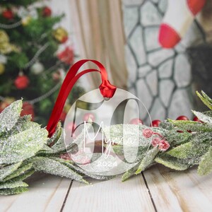 50th Birthday Christmas Ornament – Personalized Laser Engraved Acrylic ...