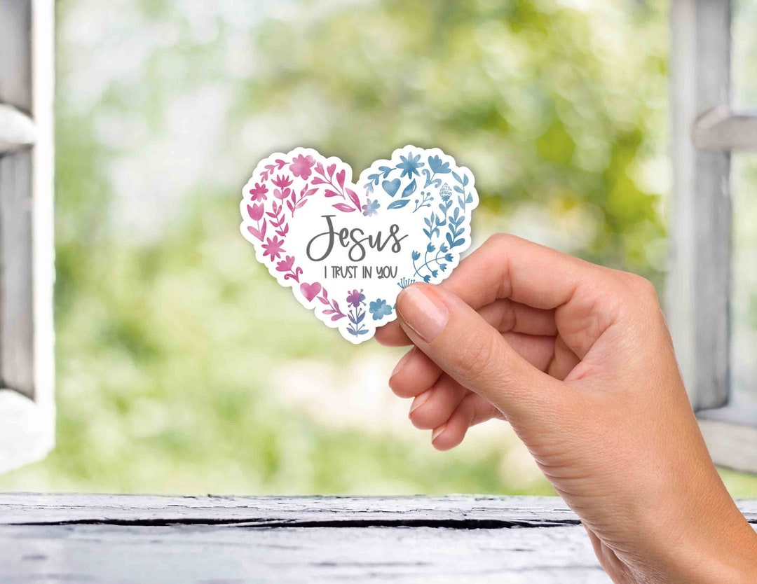 Divine Mercy Sticker - Jesus I Trust in You - Catholic Vinyl Waterproof ...