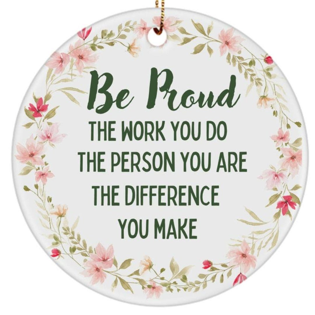 Affirmation Ornament Graduation Gift Mental Health Gift, From Parent ...