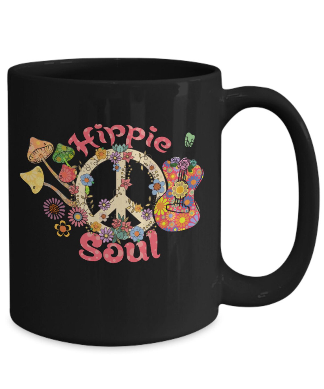Hippie Coffee Mug, Hippie Soul Mug, Vintage Style Mug, Peace Coffee Mug ...