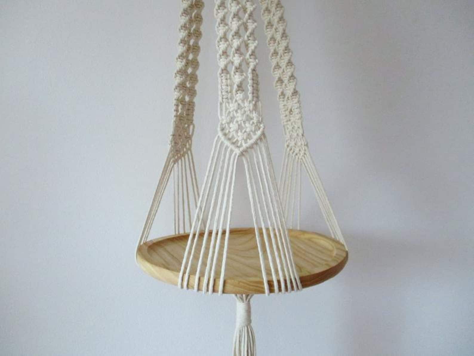 DIY Tutorial for Macrame Hanging Shelf 37'' 95 Cm - Etsy