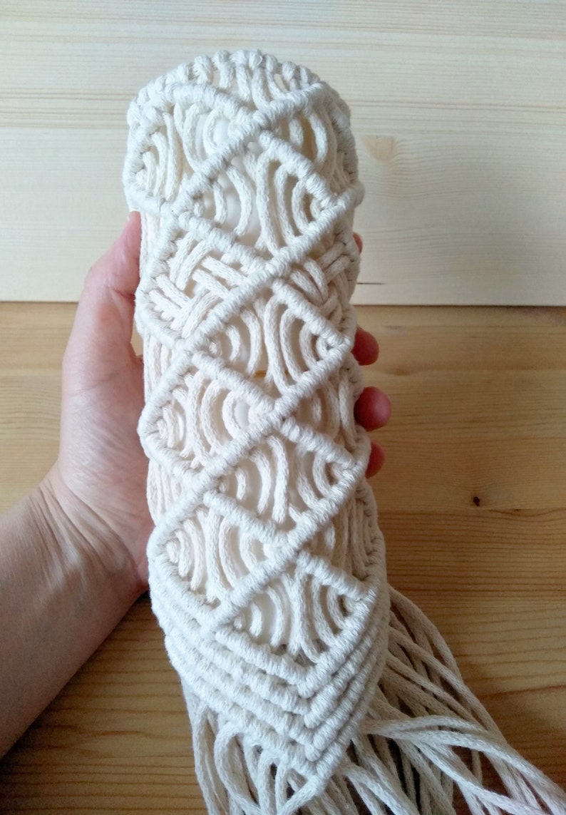 DIY Tutorial for Bridal Macrame Bouquet Wrap or Pot Wrapboho | Etsy