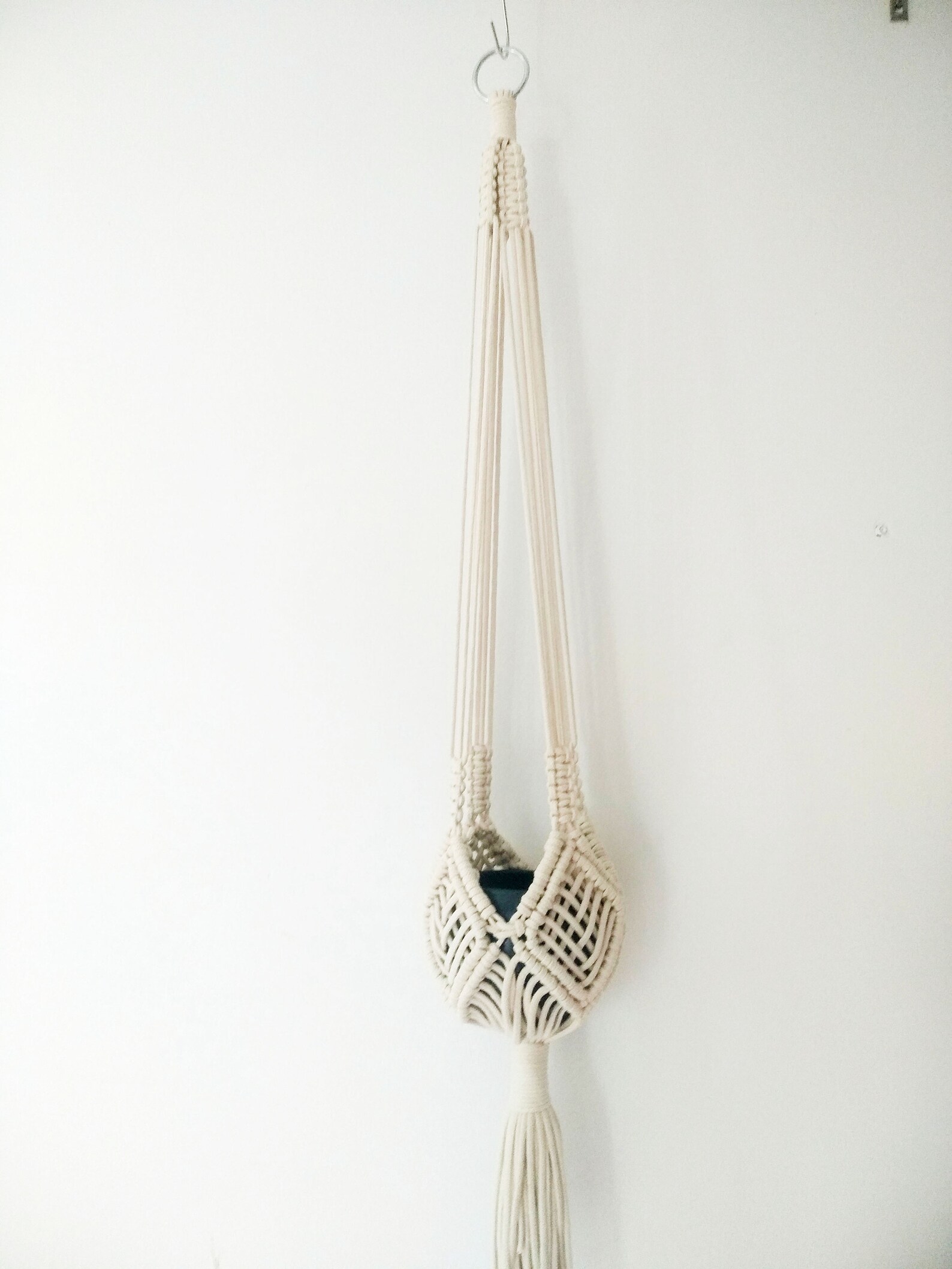 Macrame Plant Hanger-simple Modern Minimalist Macrame Indoor Plant ...