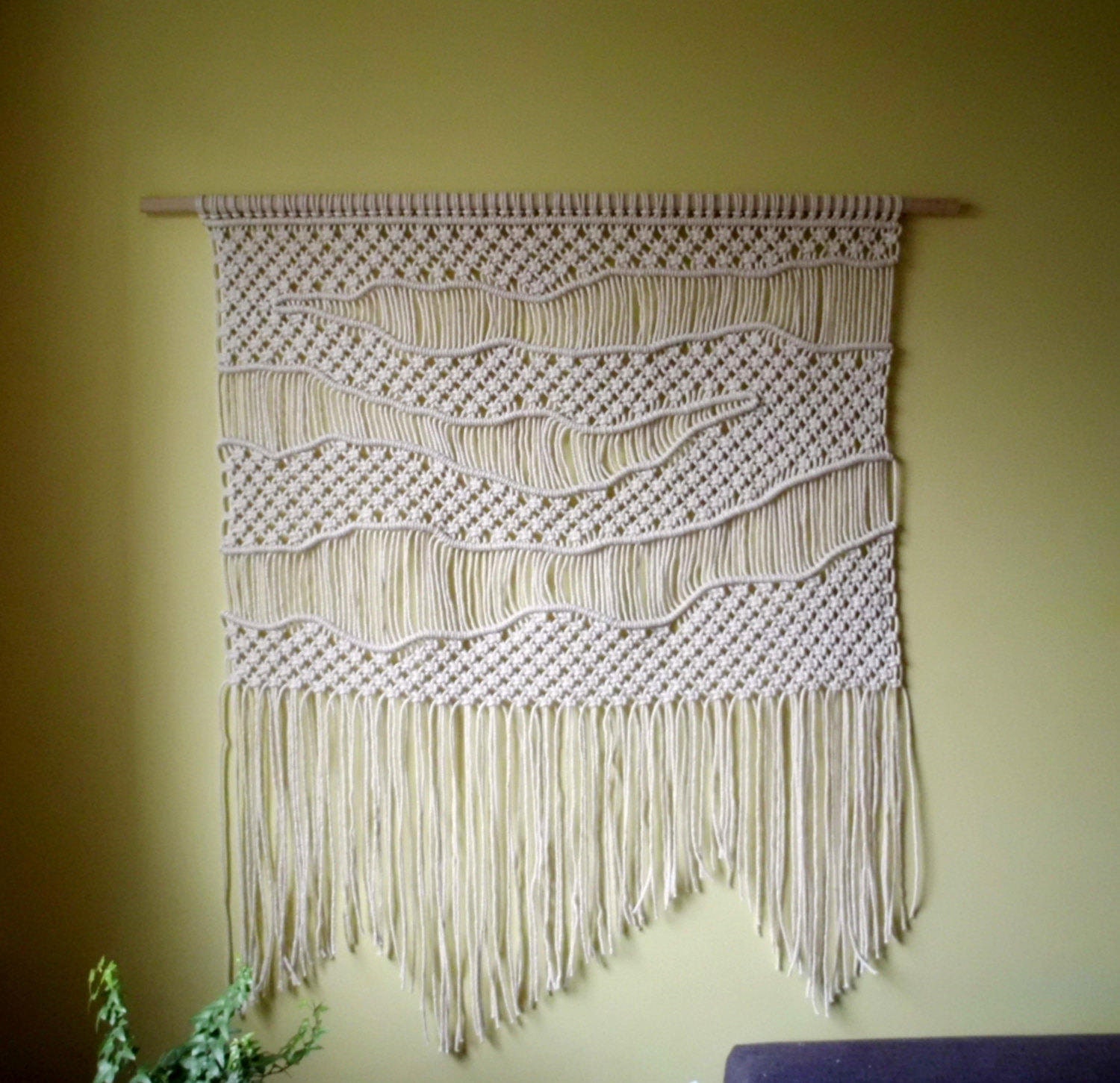 Large XL Macramé wall hanging/weaving/tapestry/boho wall art | Etsy