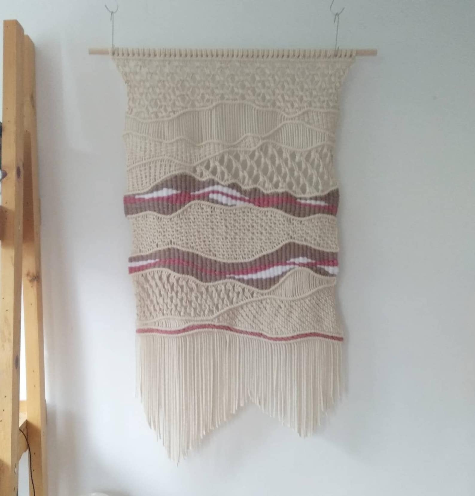 Large XL Cotton Woven Macrame Wall Hanging Made on the - Etsy