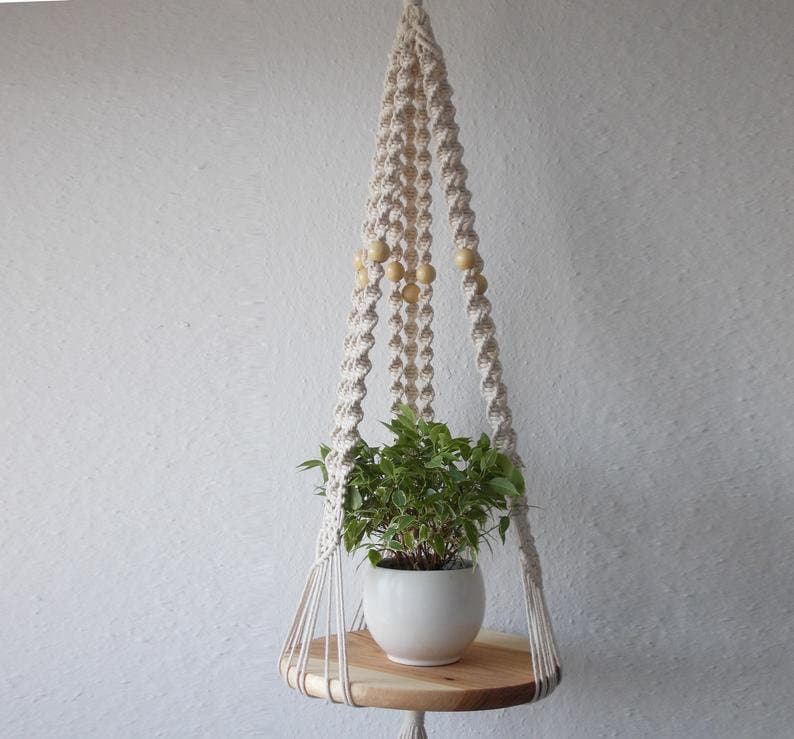 DIY Tutorial for Macrame Hanging Shelf 37'' 95 Cm - Etsy