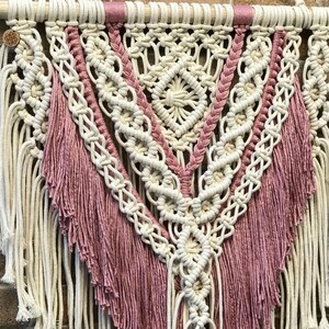Macrame Wall Hanging, Brown, Mustard, Blue, Pink, Beige, Boho Nursery ...