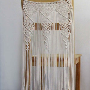 DIY Tutorial for Macrame Chair Backs, Wedding Chair Cover, Macrame E ...