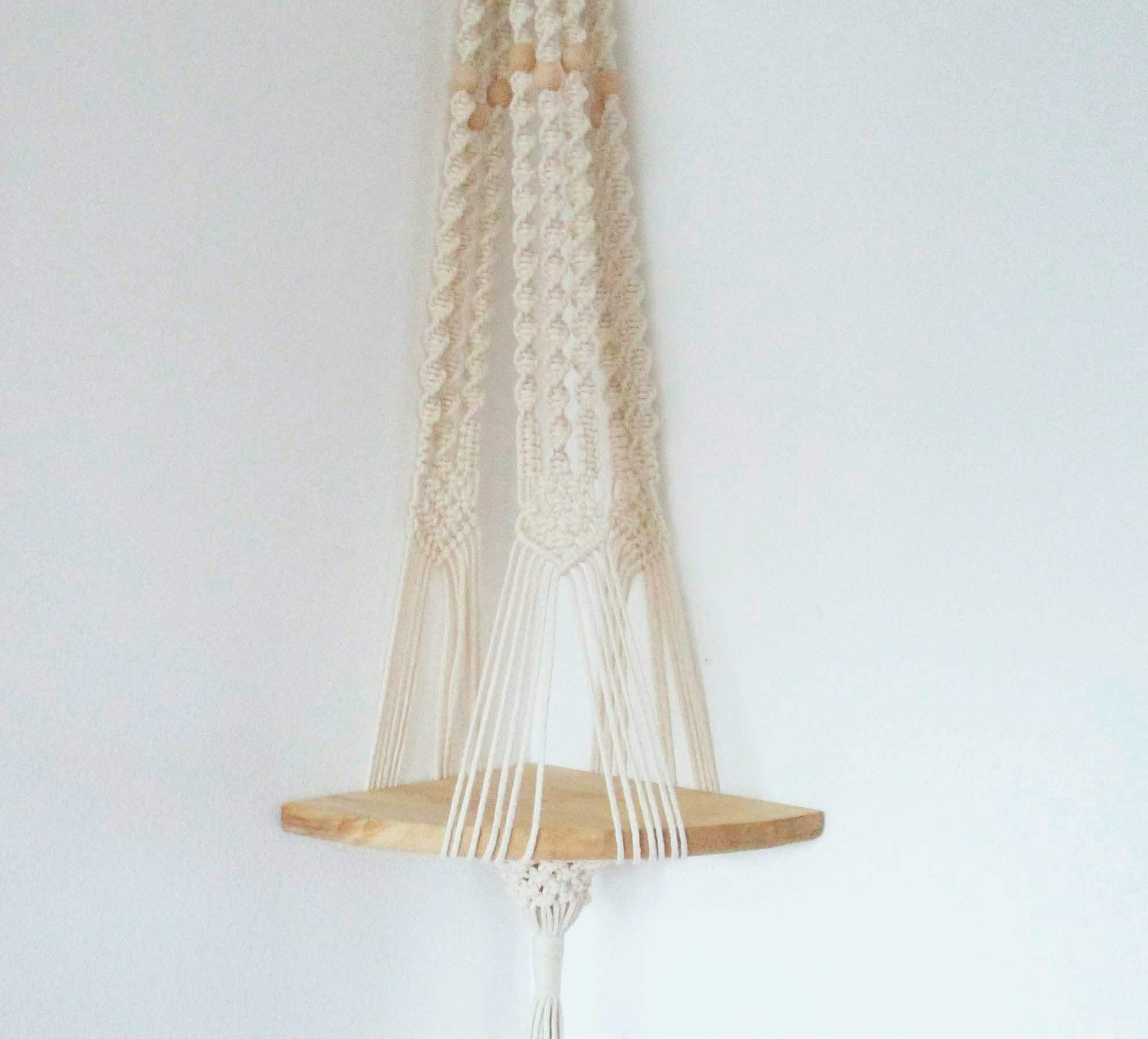 Macrame plant hanger-100% cotton rope 40'' 100 cm | Etsy
