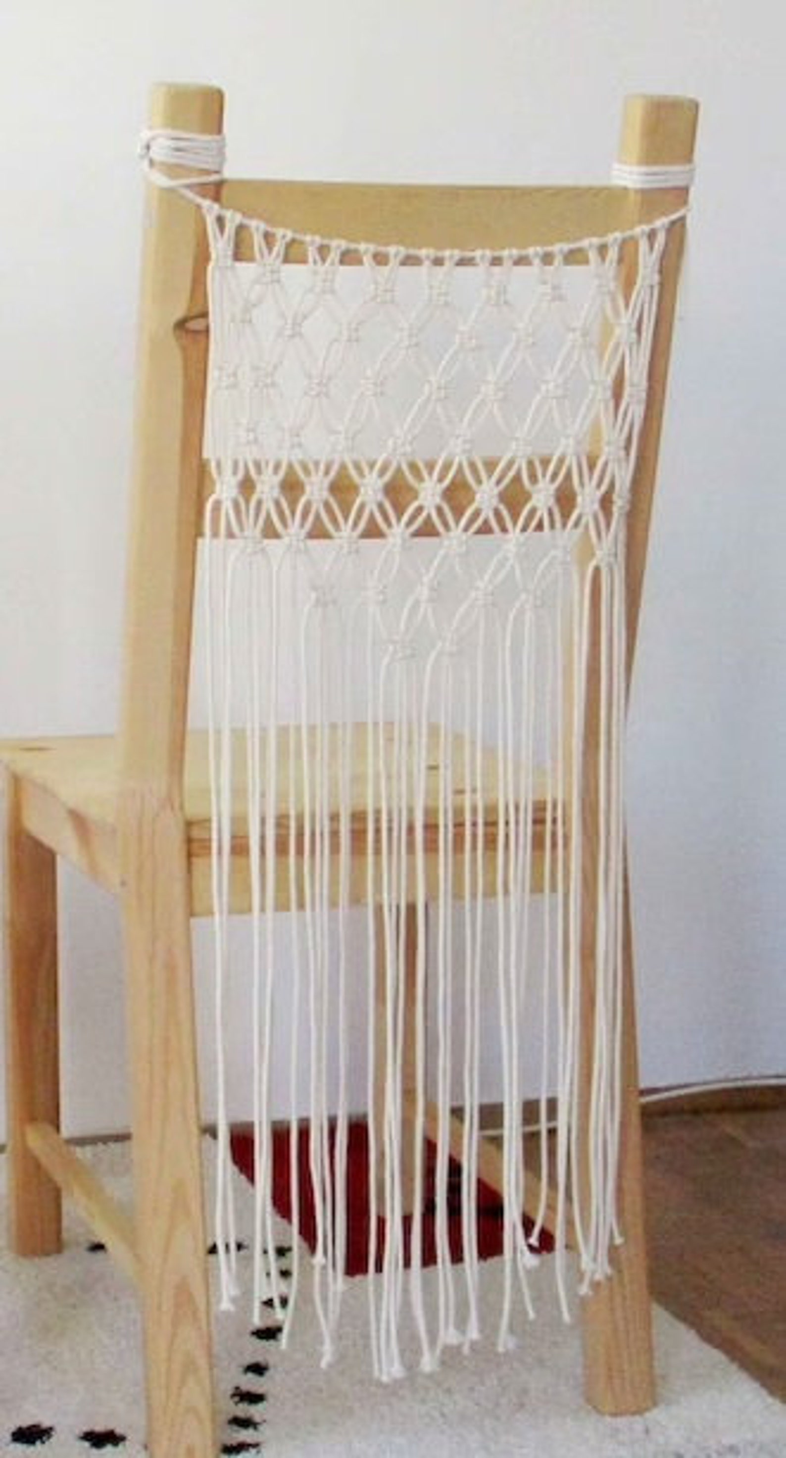 DIY Beginner Tutorial for Macrame Chair Backs Wedding Chair - Etsy