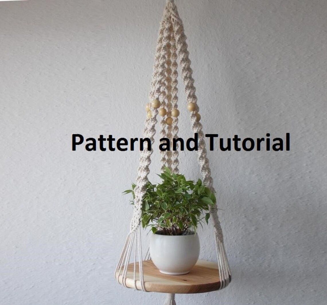 DIY Tutorial for Macrame Hanging Shelf 37'' 95 Cm - Etsy