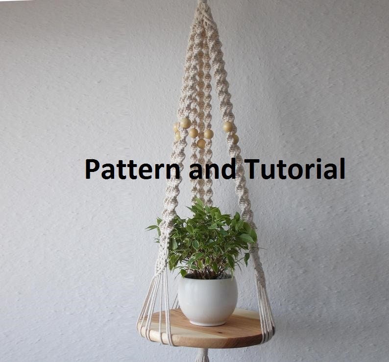 DIY Tutorial for Macrame Hanging Shelf 37'' 95 Cm - Etsy