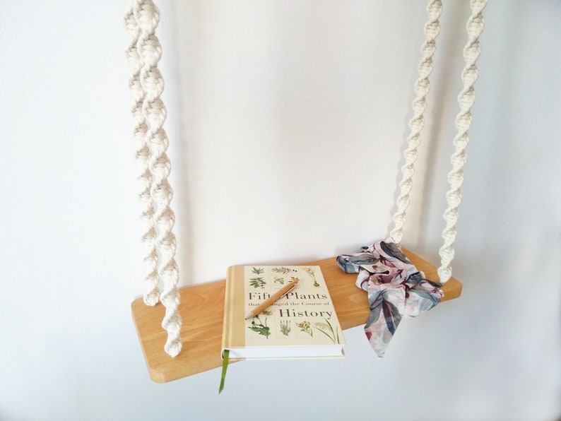 Macrame Swing Boho Outdoor Tree or Porch Swing Wooden Adult | Etsy