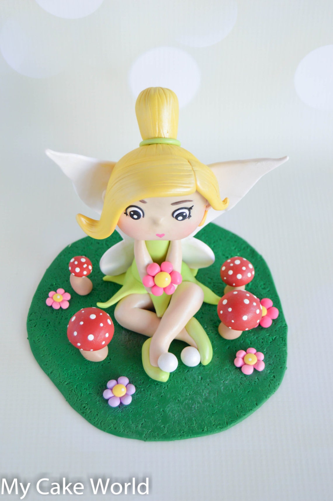 Tinker Bell Cake Topper, Fairy Cake Topper, Tinkerbell Cake, Tinkerbell ...