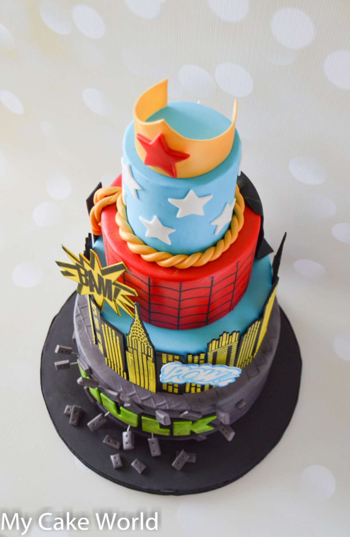 Super Hero Cake Decorations Set, Super Hero Cake Toppers Super Hero ...