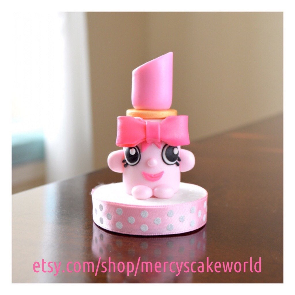 Lippy Lips Cake Topper Shopkins Cake Toppers Shopkins Lippy Etsy