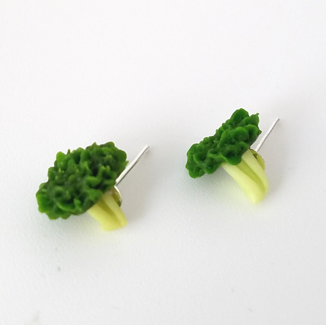 Miniature Broccoli Earrings, Food Jewelry Accessories, Vegetables ...