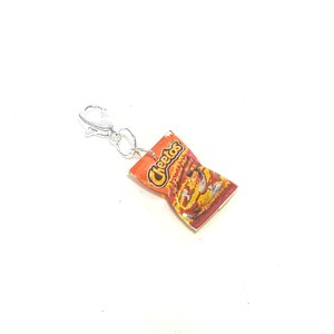 Miniature Cheetos Flaming Hot Charm, Miniature Food Jewelry, Junk Food ...