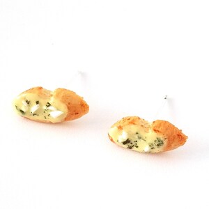 Miniature Food Jewelry, Garlic Bread Toast Earrings - Etsy