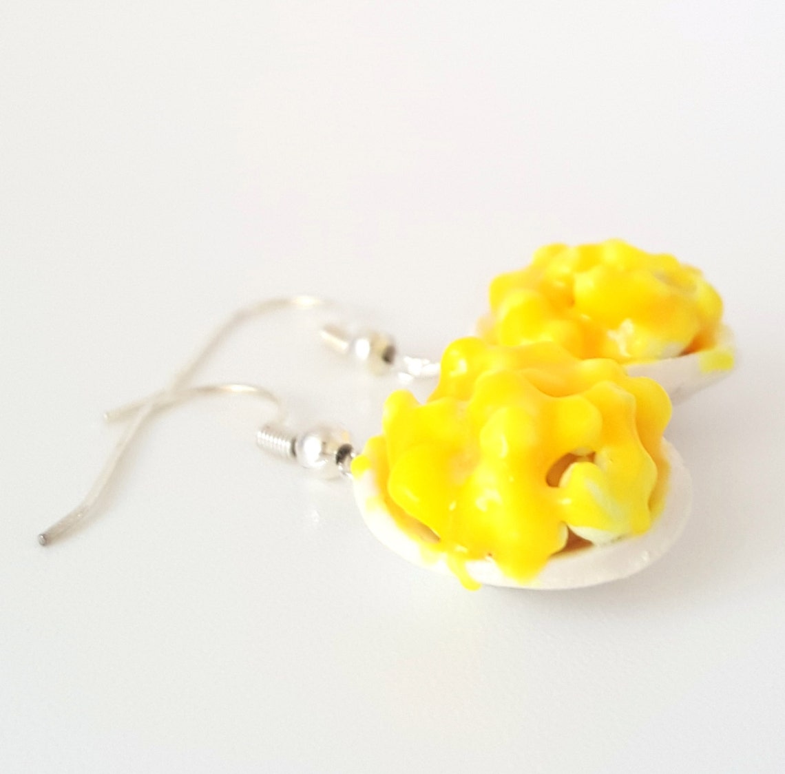 Miniature Mac and Cheese Earrings in Silver Plated or Sterling - Etsy