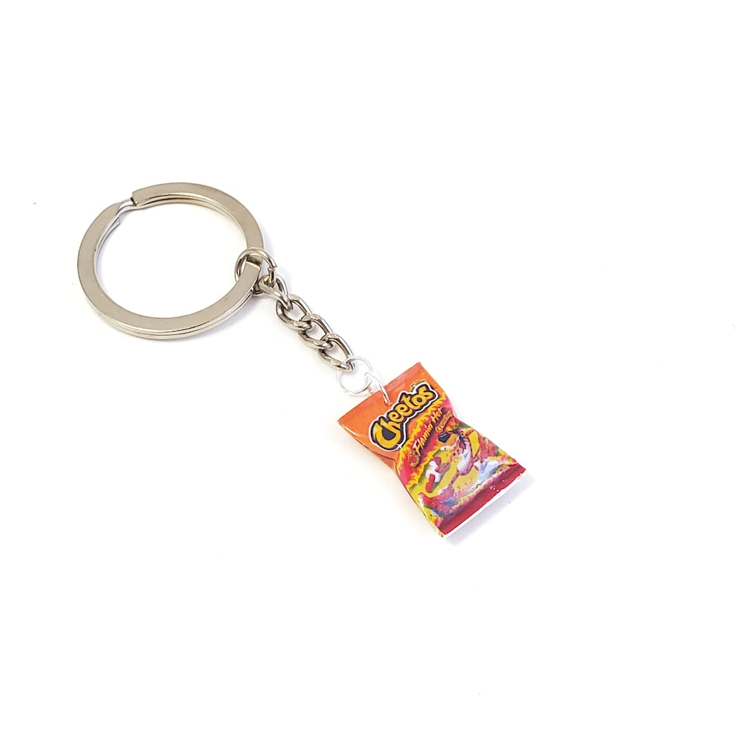 Miniature Cheetos Flaming Hot Keychain, Miniature Food Jewelry, Junk ...