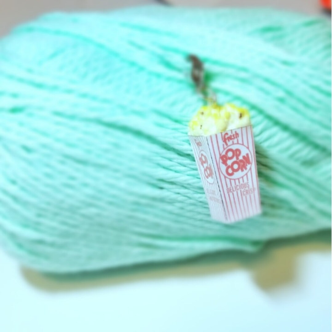 Miniature Movie Popcorn Charm, Miniature Food Jewelry, Polmer Clay ...
