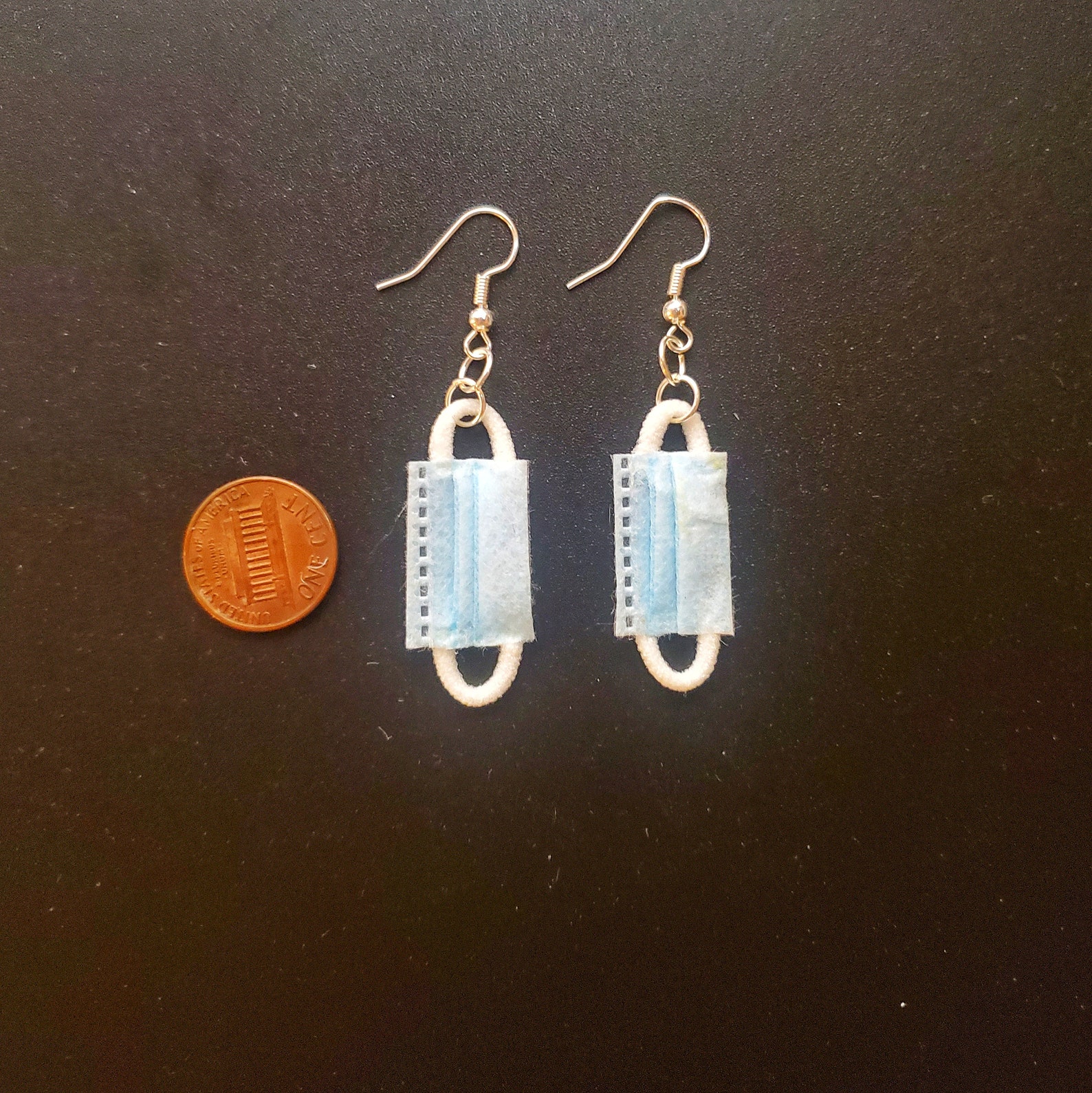 Handcrafted Face Mask Dangle Earrings,miniature, Handcraft, Handmade ...