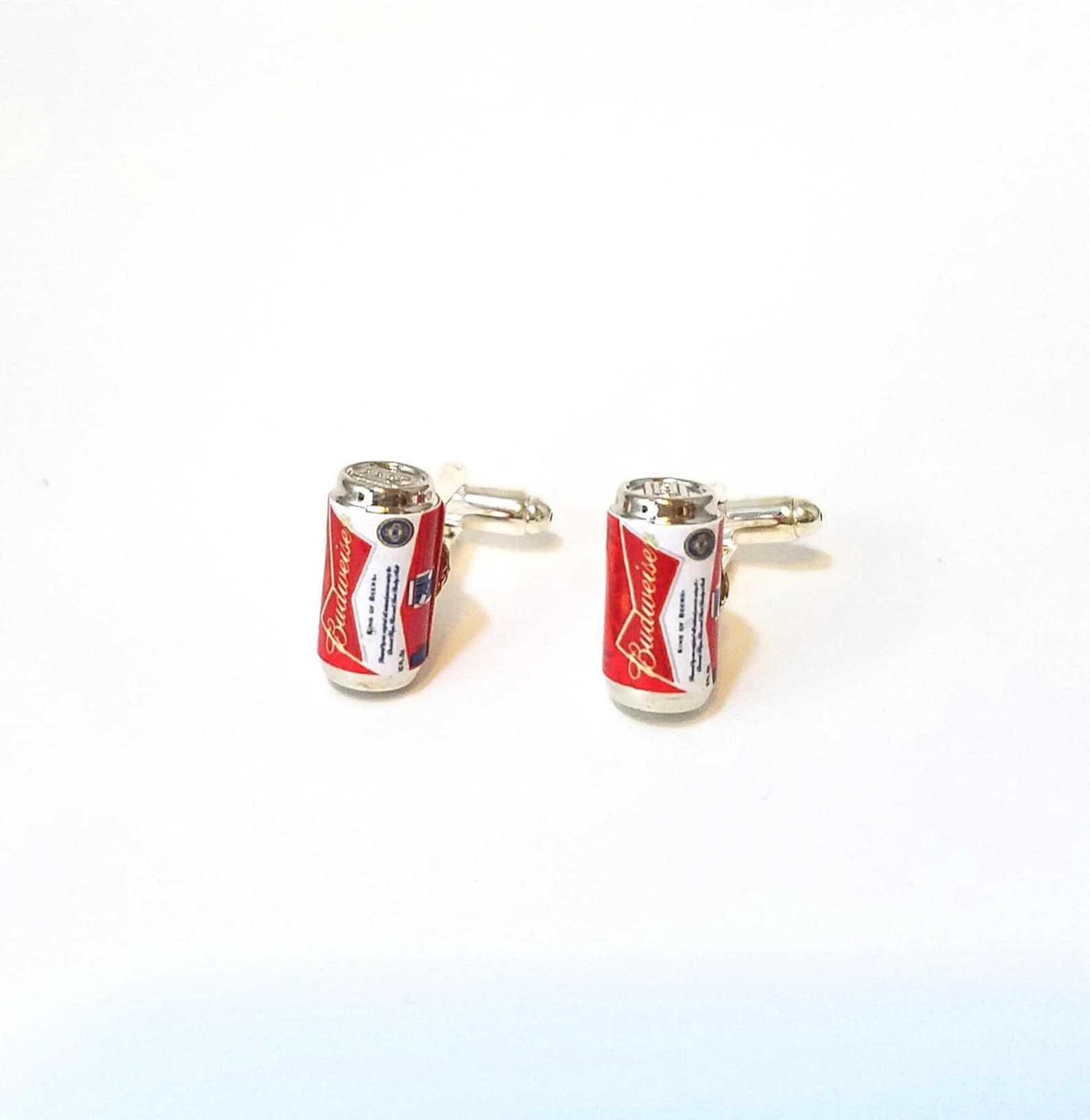 Budweiser Beer Can Cufflinks-miniature Food Drink Cufflinks, Mini Food ...