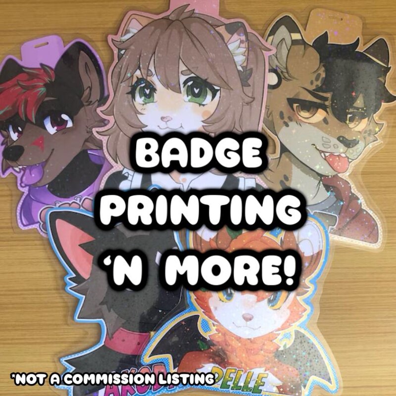 Furry Badge Laminating - Etsy
