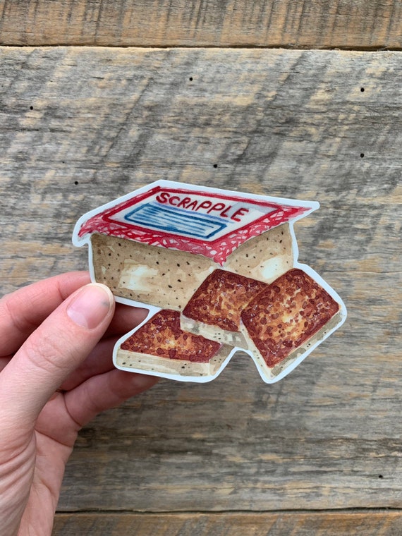 Philadelphia Scrapple Vinyl Sticker - Etsy
