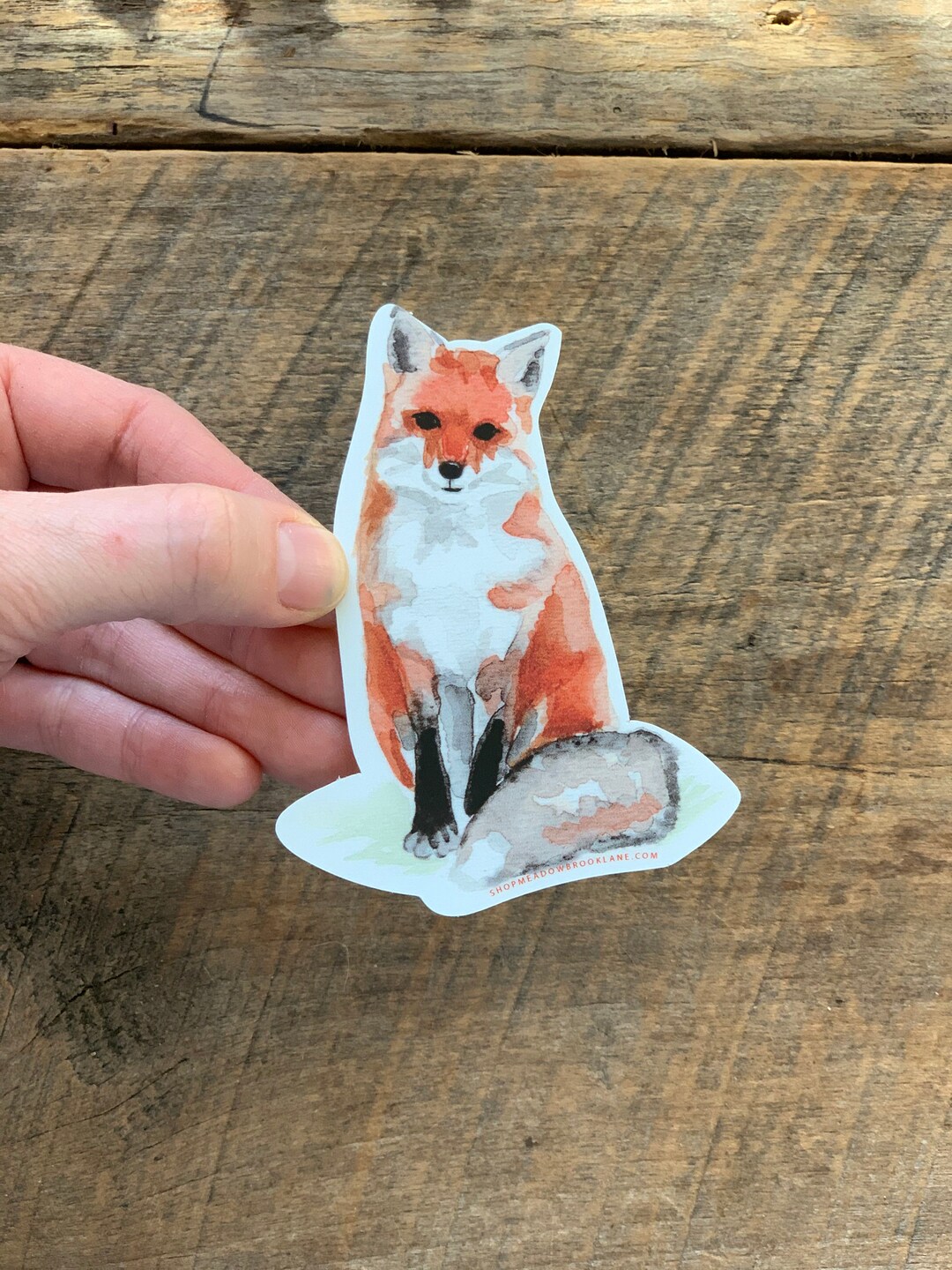 Fox Vinyl Sticker / Woodland Sticker / Watercolor Fox Sticker - Etsy