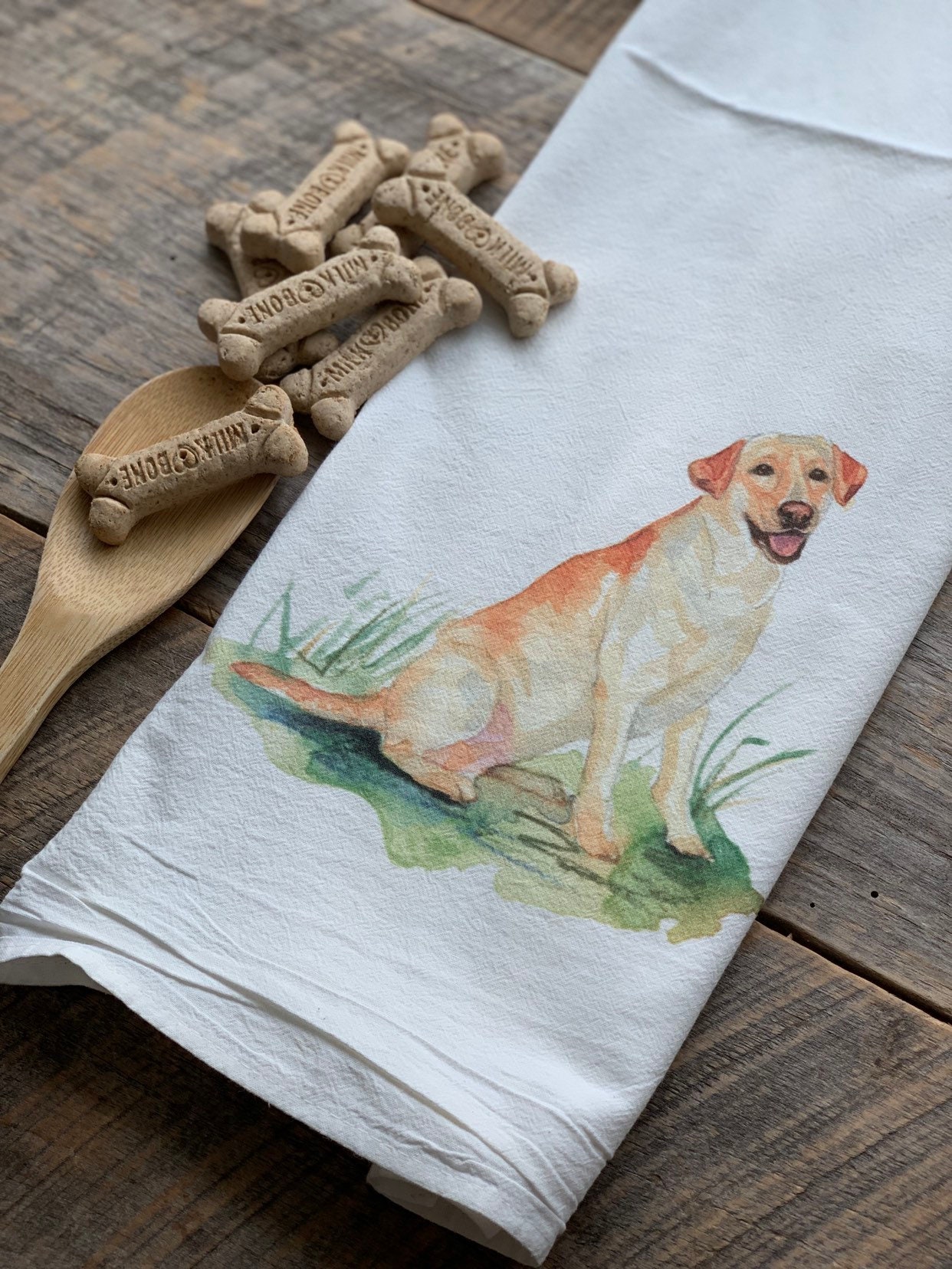 Labrador Retriever Flour Sack Tea Towel / Kitchen Decor / Dog Towel ...