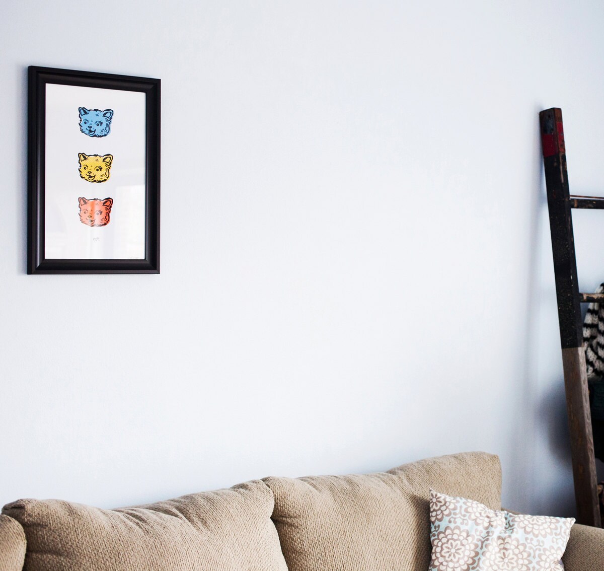 Kitschy Cat Art Poster: 11.5 X 17 Inches, High-quality Ink on Heavy ...