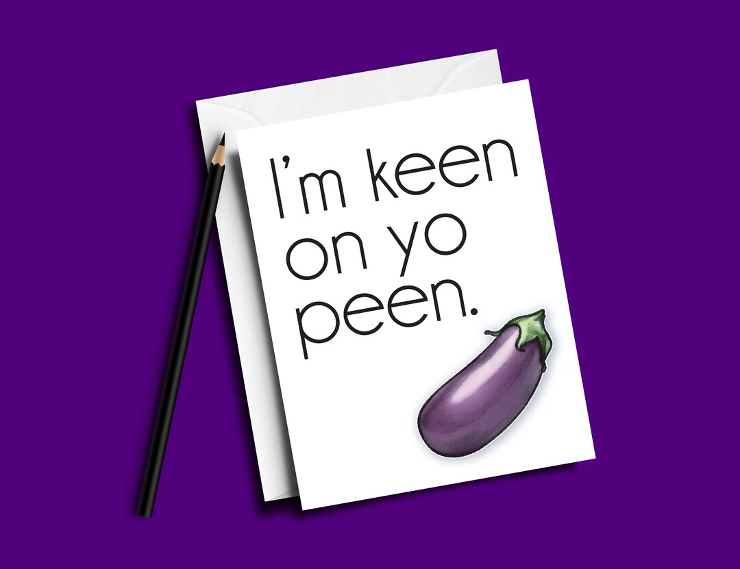 I'm Keen on Yo Peen Card - Etsy