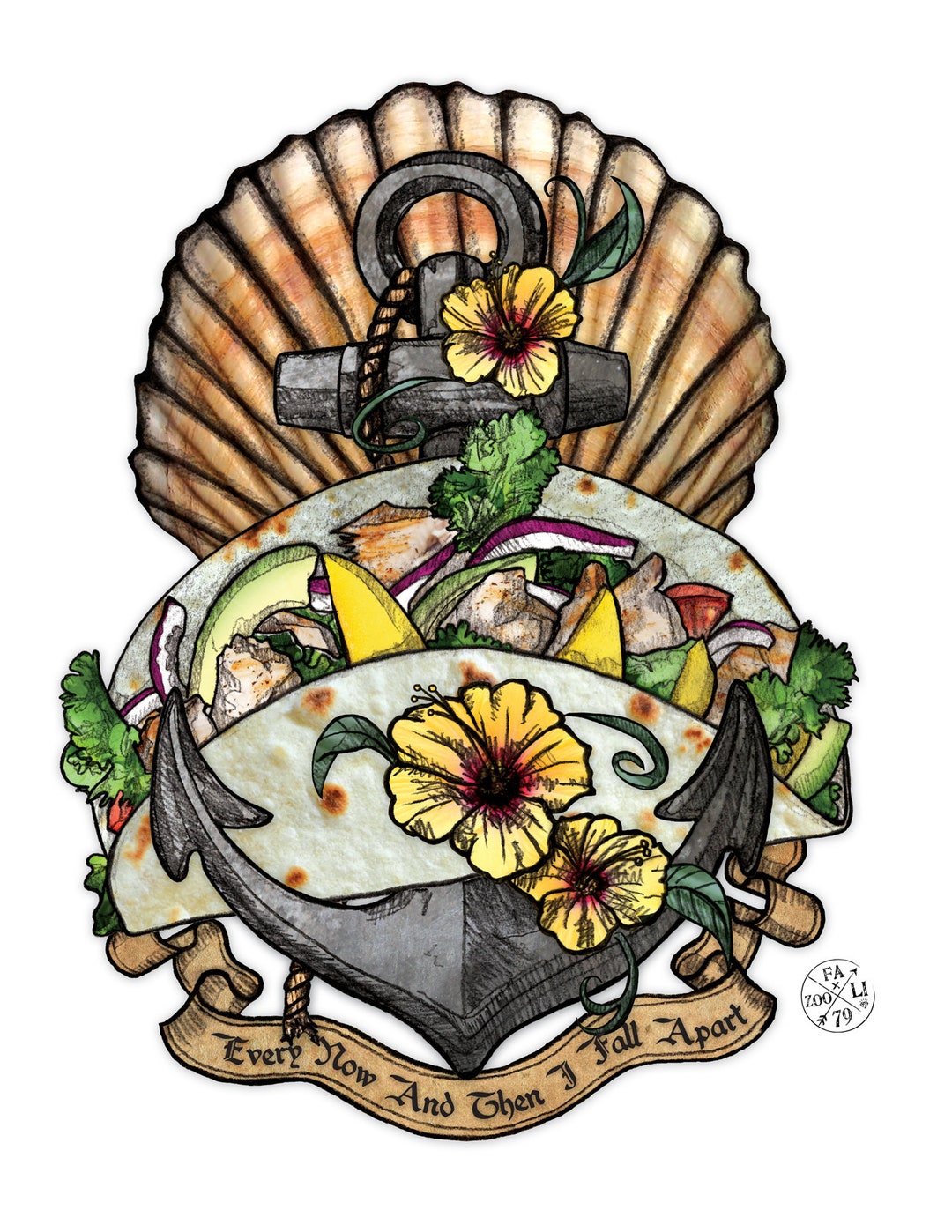 Taco Bout Love -- Taco -- Food Tattoo Flash -- Series 1 -- Fave Craves ...