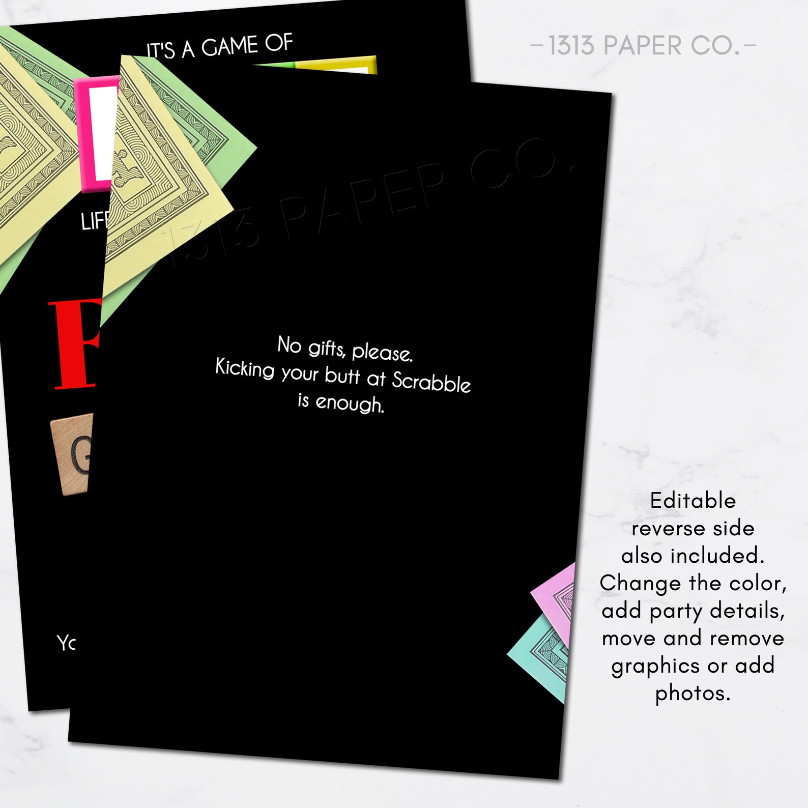 Editable Game Night Invitation, Game Night, Family Game Night, Couples ...