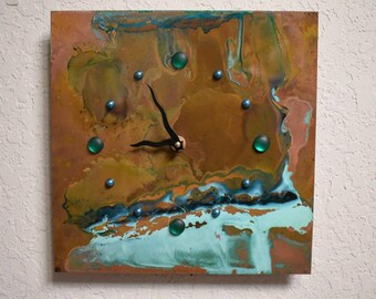 Copper Wall Clock - Etsy