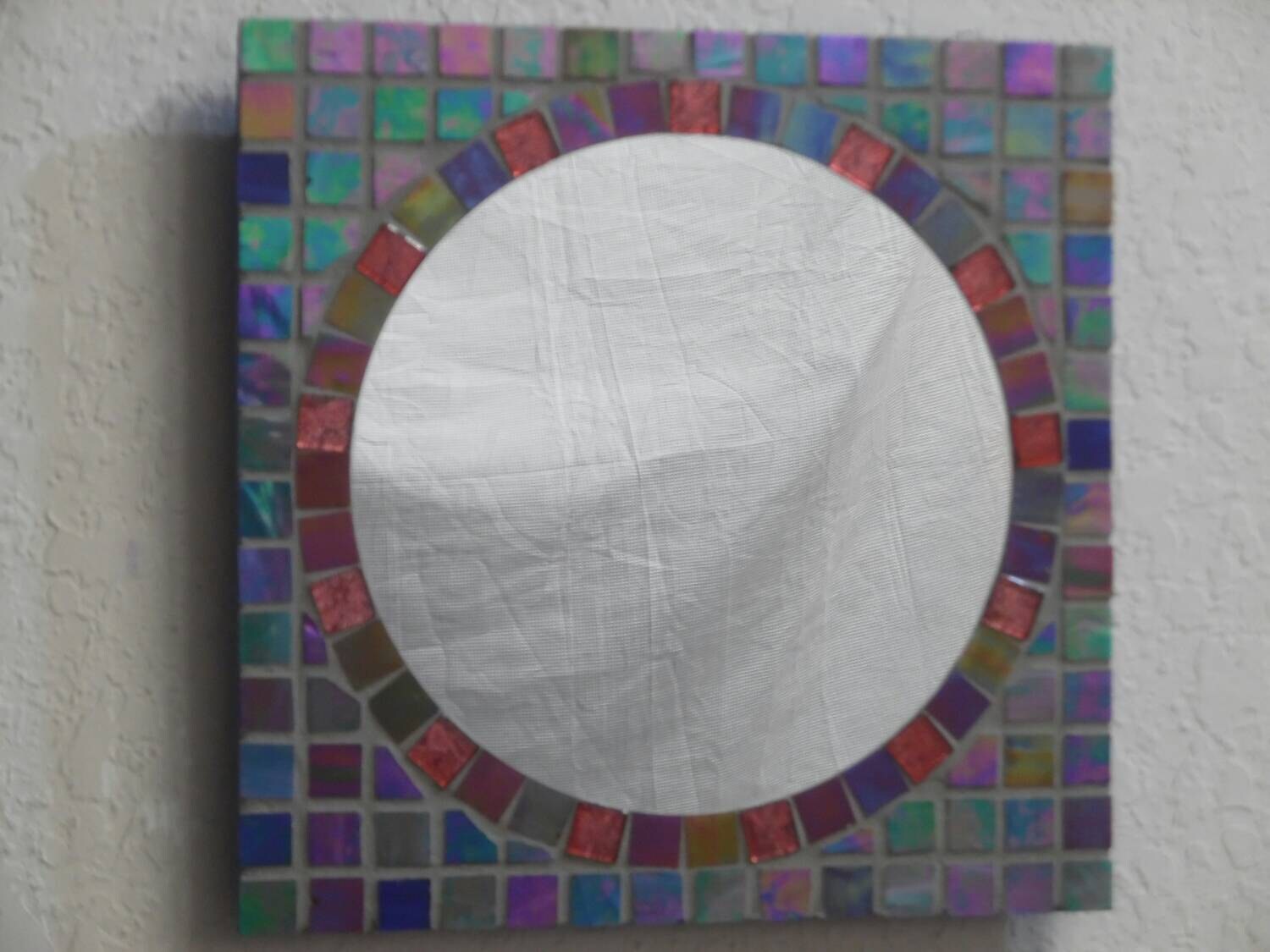 Beautiful Multi Colored Iridescent Mosaic Tile Mirror. - Etsy
