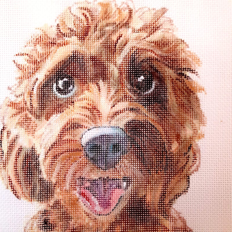 Dog Needlepoint - Etsy