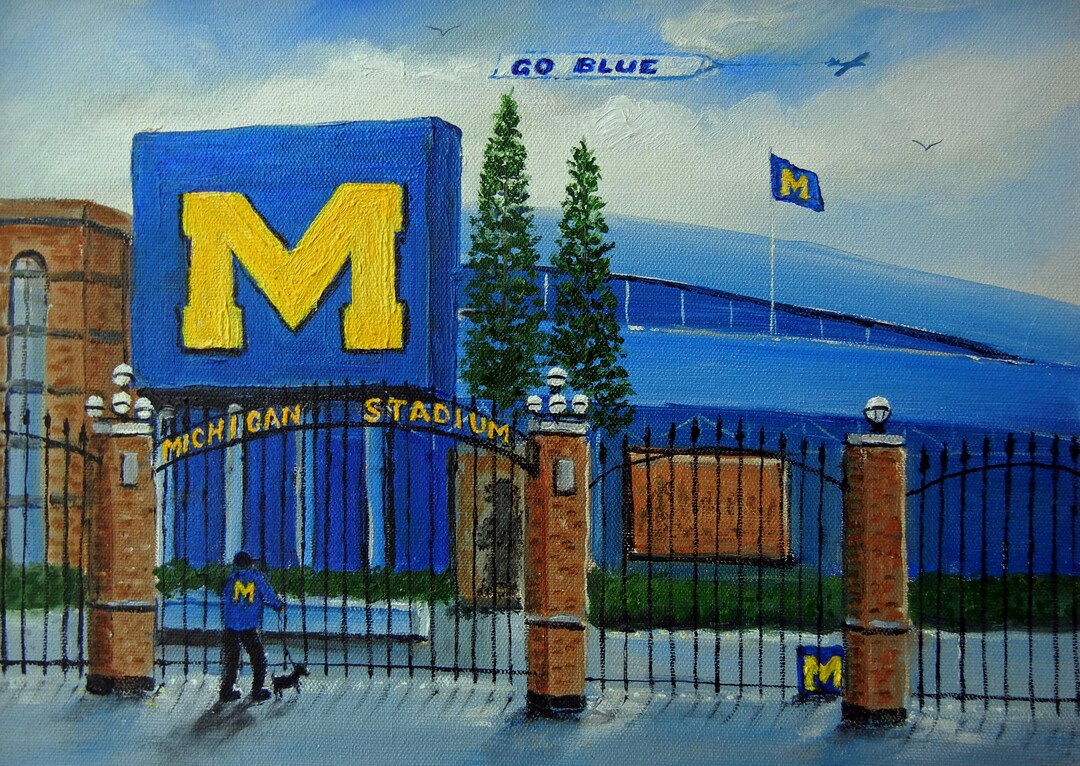 Wolverine Gate, Michigan Stadium, Ann Arbor, U of M - Etsy