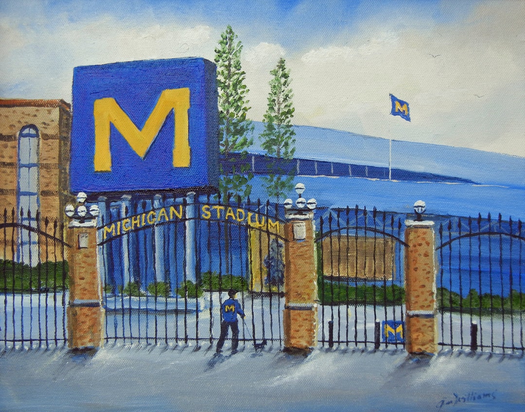 Wolverine Gate, Michigan Stadium, Ann Arbor, U of M - Etsy