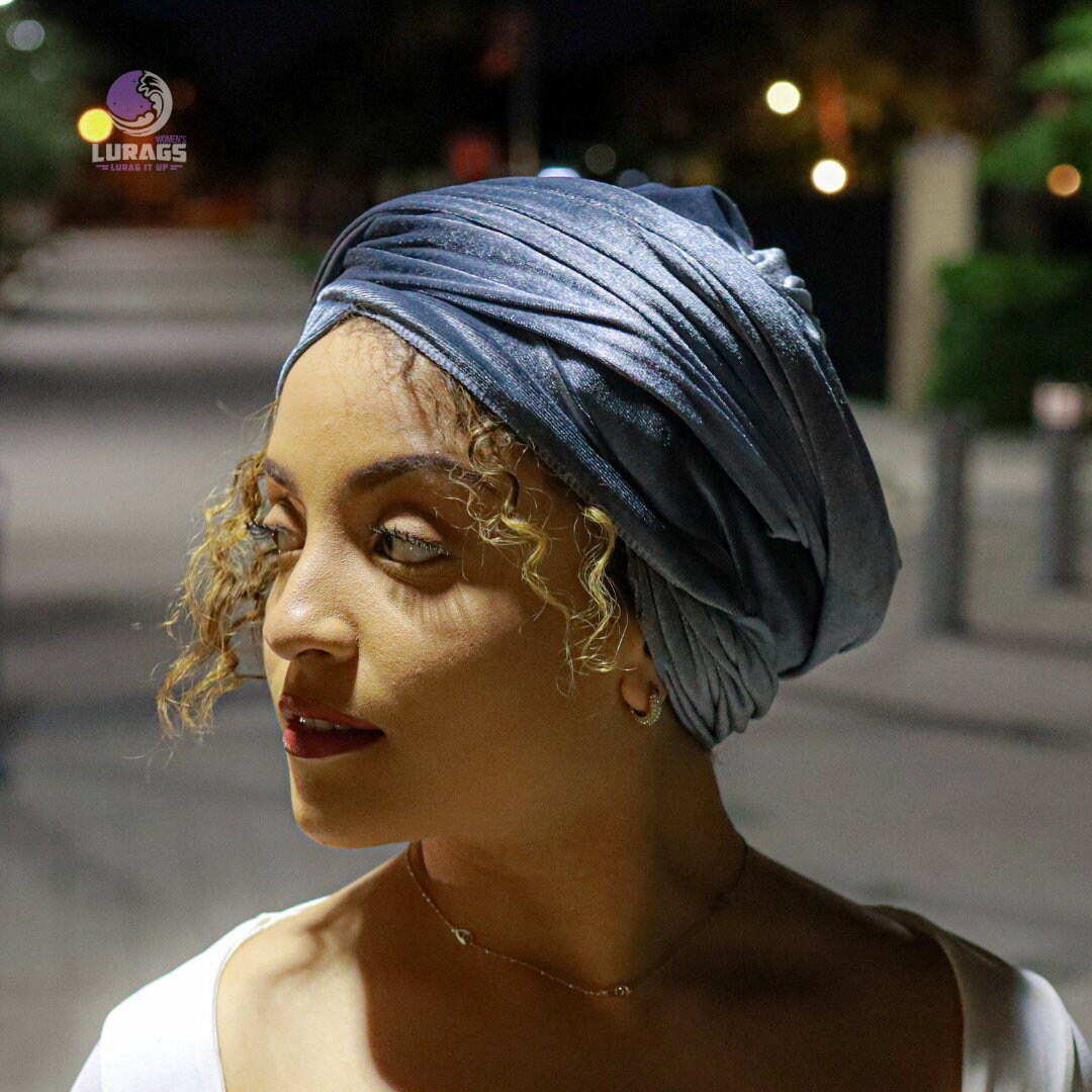 Grey Velvet Women Turbans - Etsy