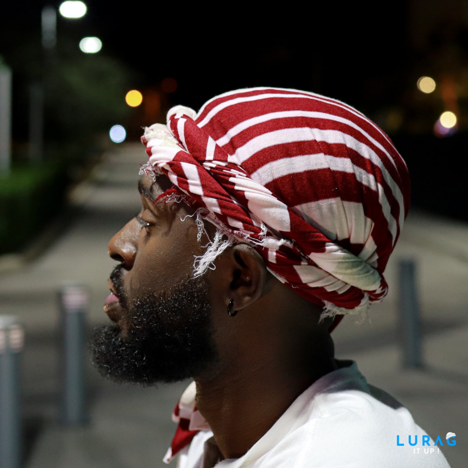 Red/white Male Turban - Etsy